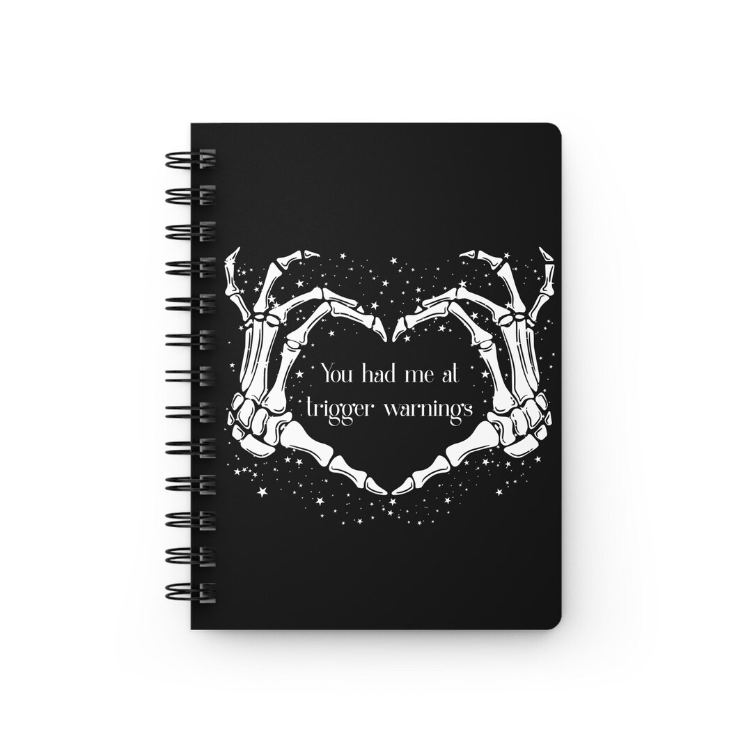 Dark Romance Spiral Journal - "you Had Me at Trigger Warnings" - Etsy
