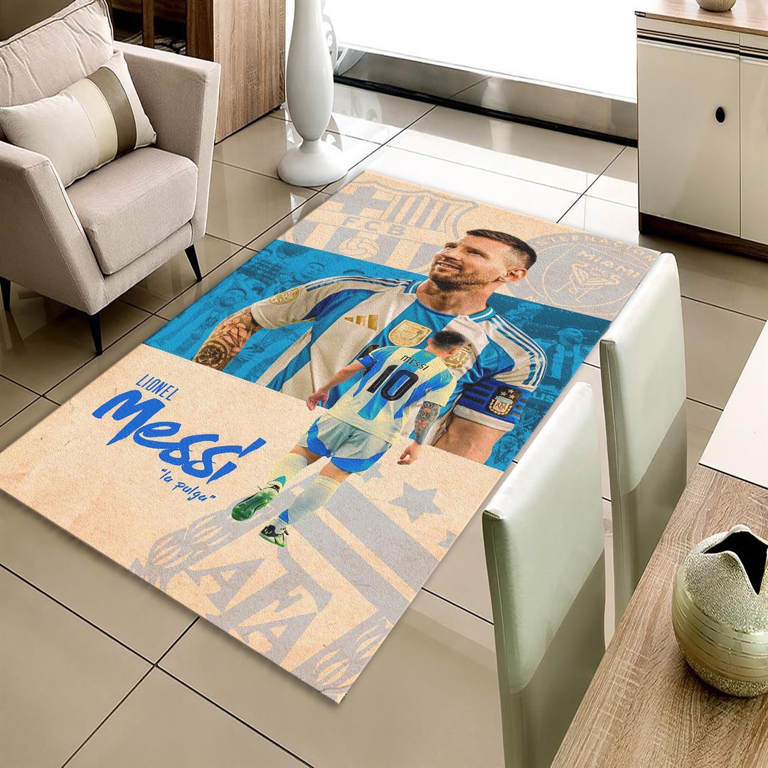 Lionel Messi Rug, the Goat Rug,argentina National Team Rug,barcelona ...