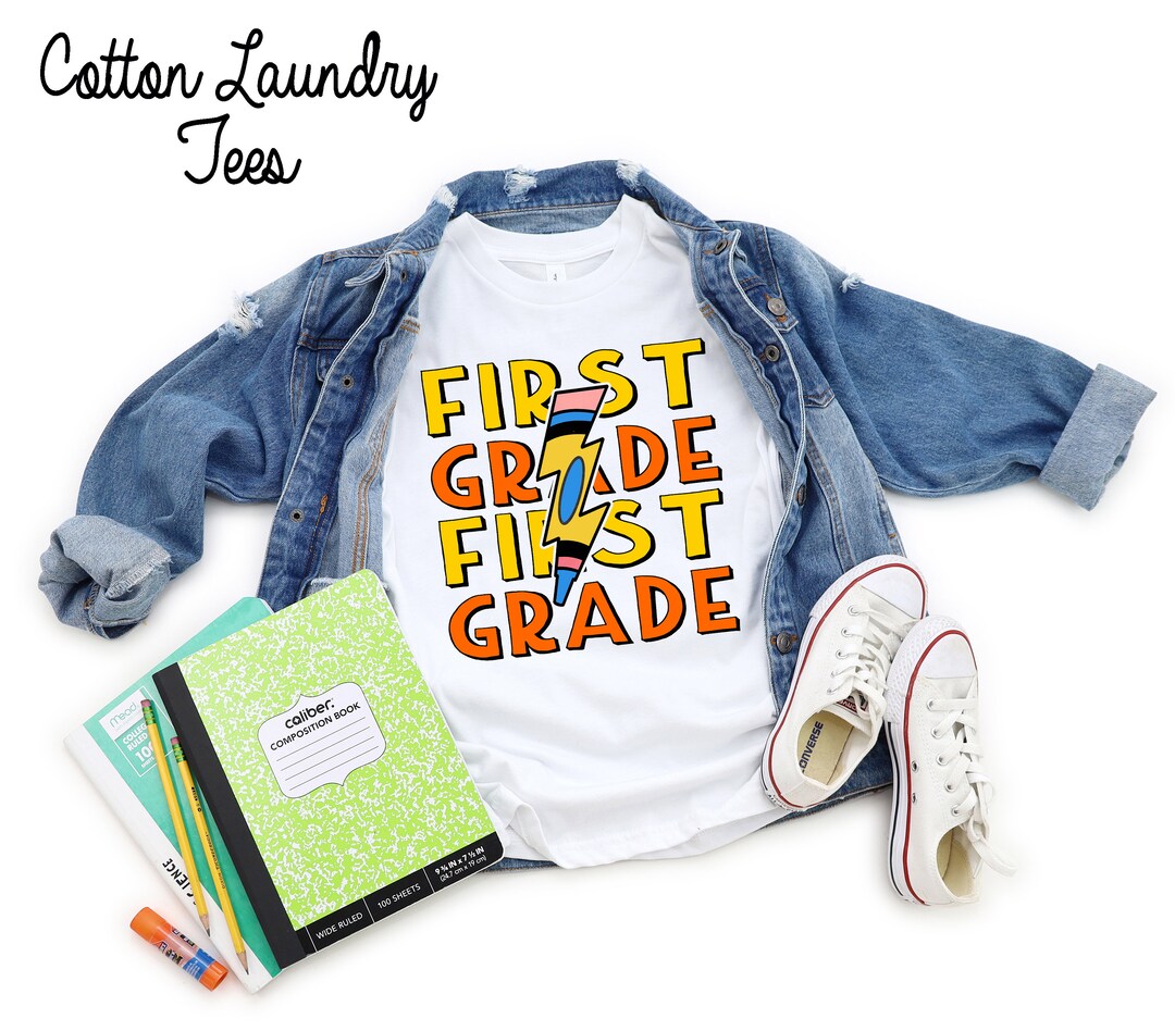 First Grade 1st Grade Kid Shirt Back to School Shirt 1st - Etsy