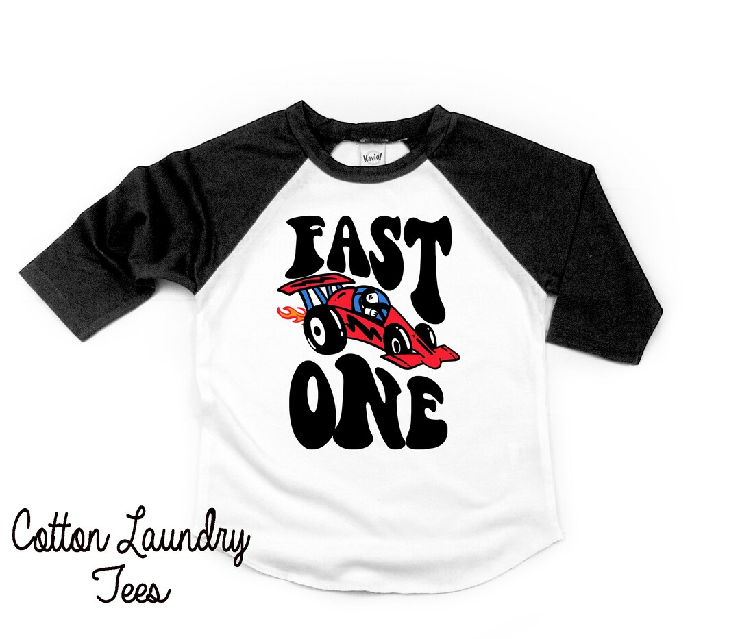 Fast One Birthday Shirt, Race Car Birthday, First Birthday Shirt, One ...