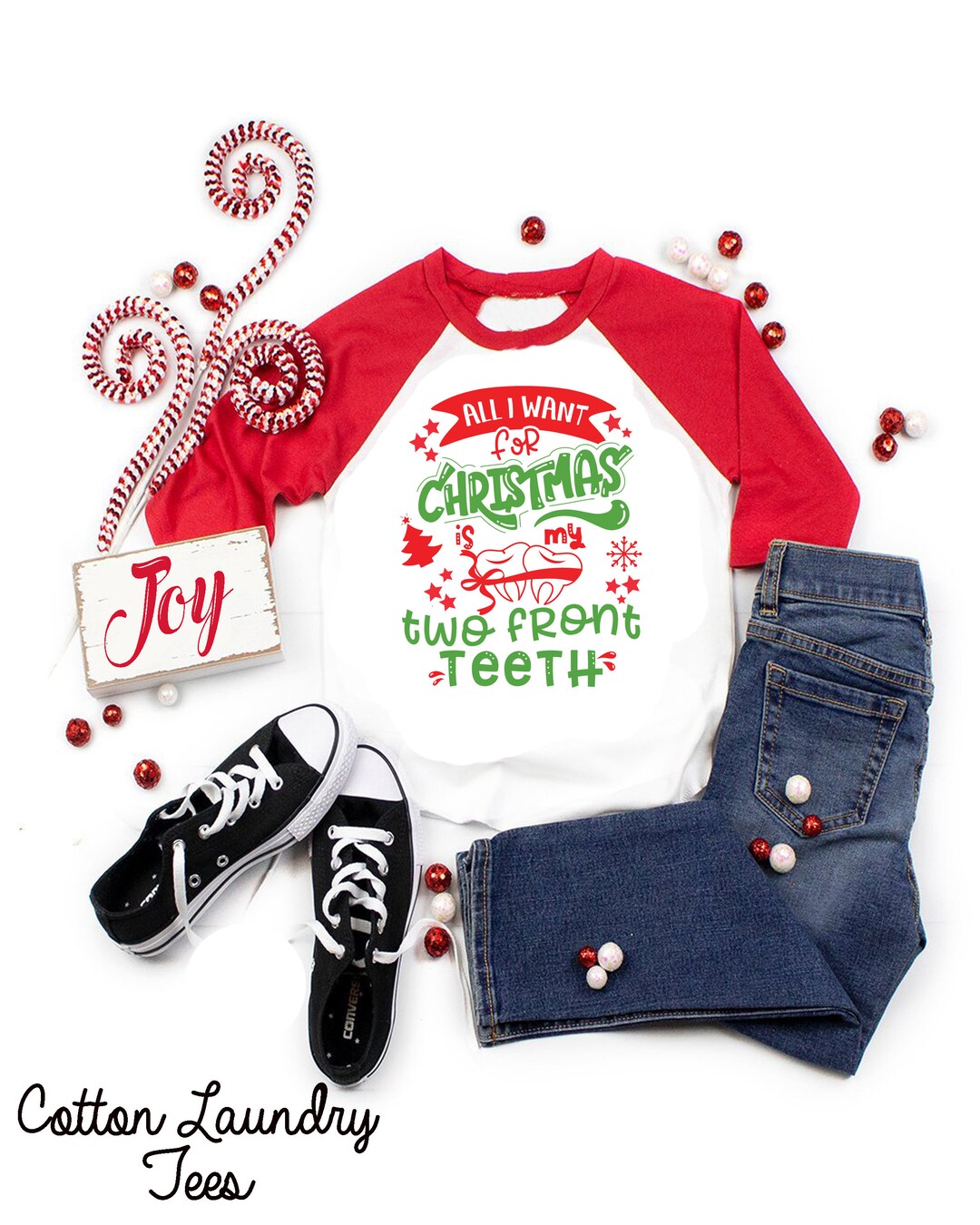 All I Want for Christmas is My Two Front Teeth Funny Christmas Shirt ...