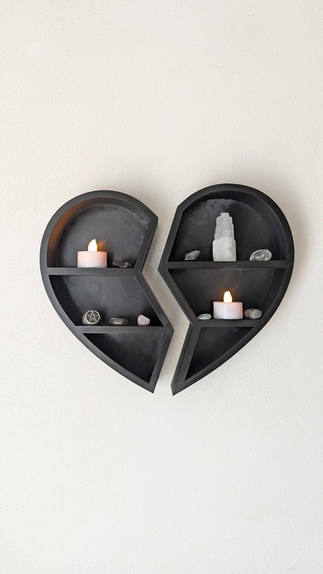 Gothic Broken Heart Wall Shelf Set, Macabre Home Decor - Etsy