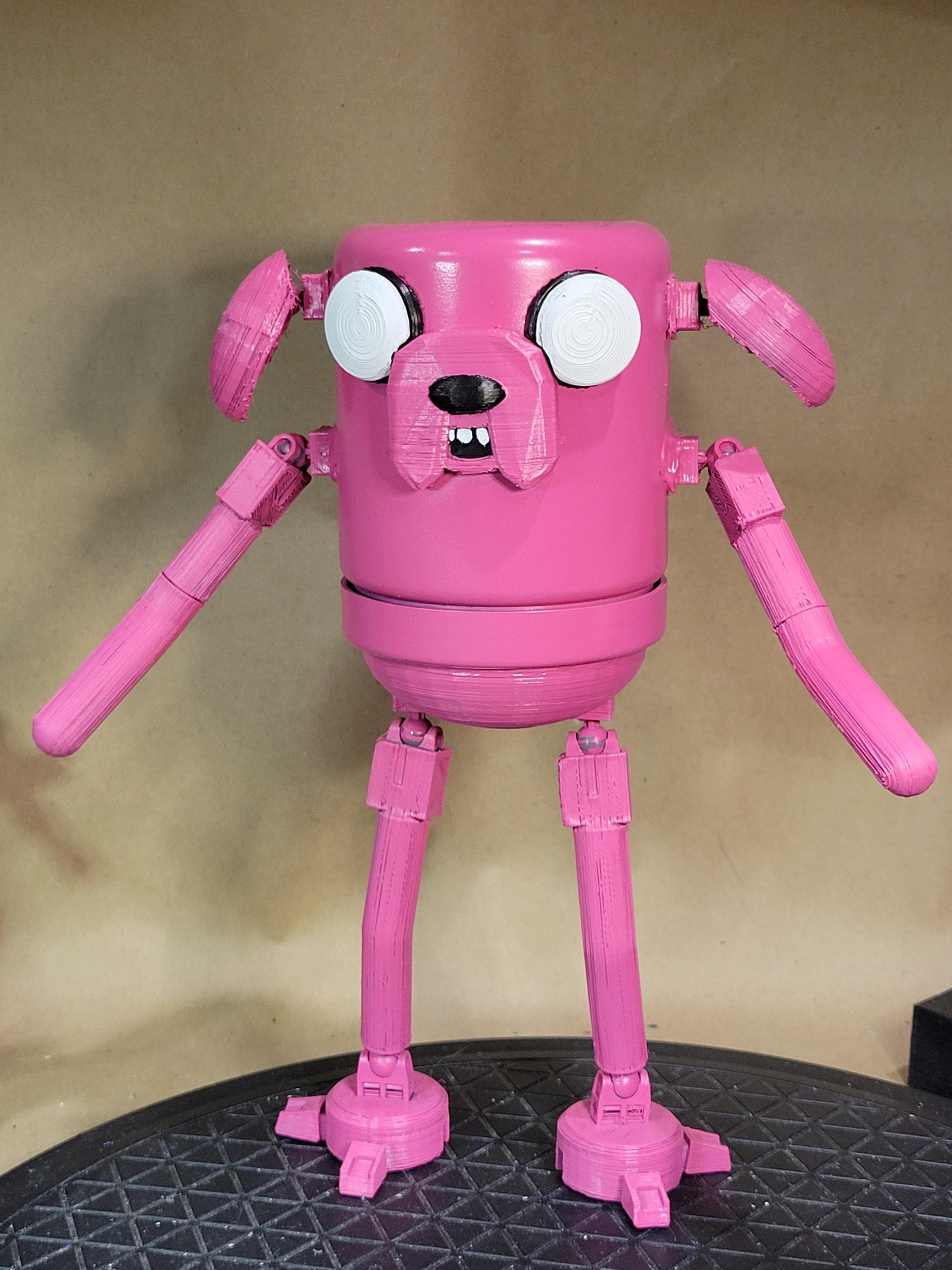 11" 3D Printed Pink Doggo Custom Figure - Etsy