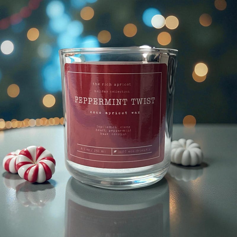 Peppermint Candles - Etsy