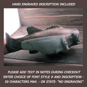 Bass Fish Trophy Cremation Urn Artistic Ceramic Fish Sculpture for ...