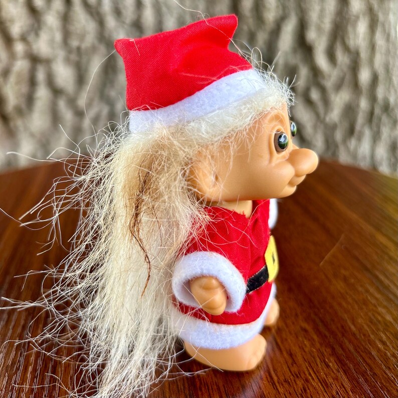 Vintage Russ Troll Doll Dressed as Santa Claus, Likely Intended as ...