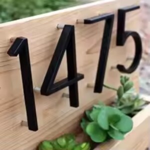 Clean Modern House Numbers Hotel Room Number Mailbox Number House ...