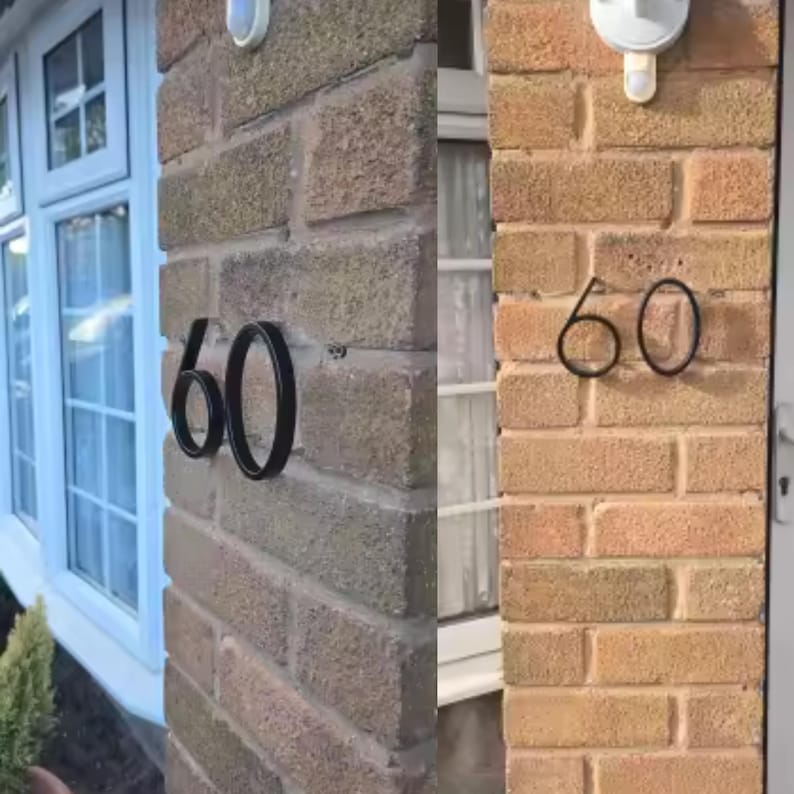 Modern House Numbers / Outside Address Sign / Address Plaque / House ...