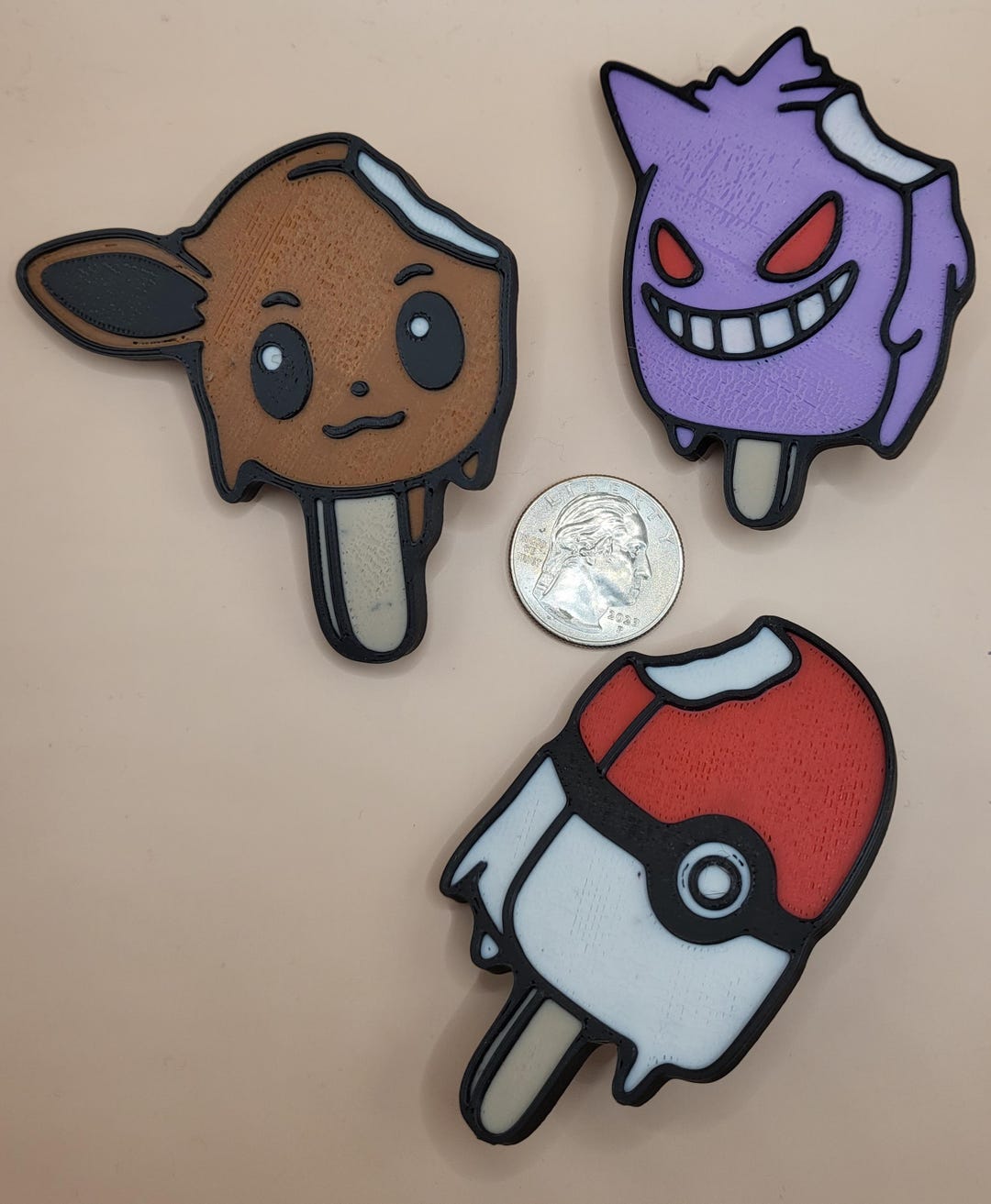 3 Pack Handmade Ice Cream Pins - Etsy