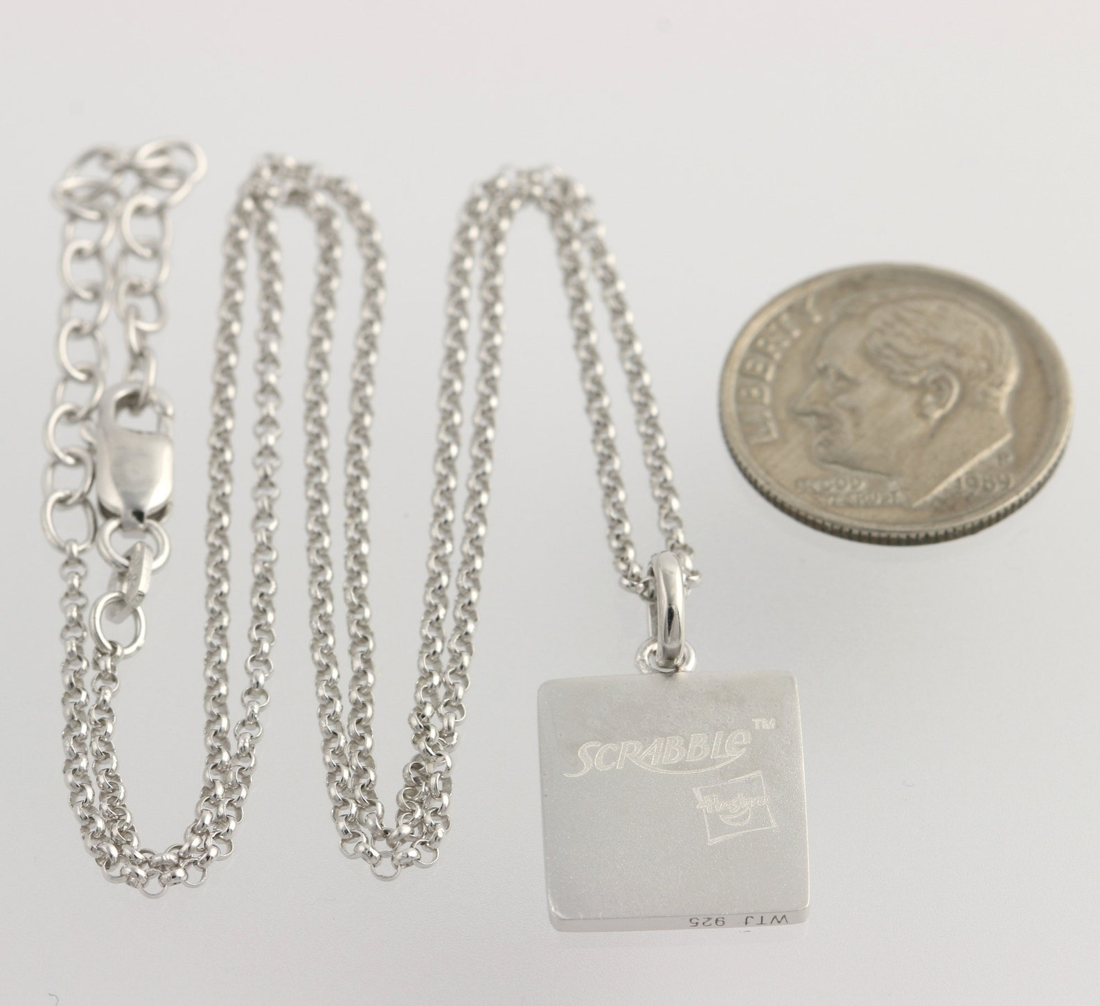Scrabble Letter L Pendant & Chain Necklace 925 | Etsy