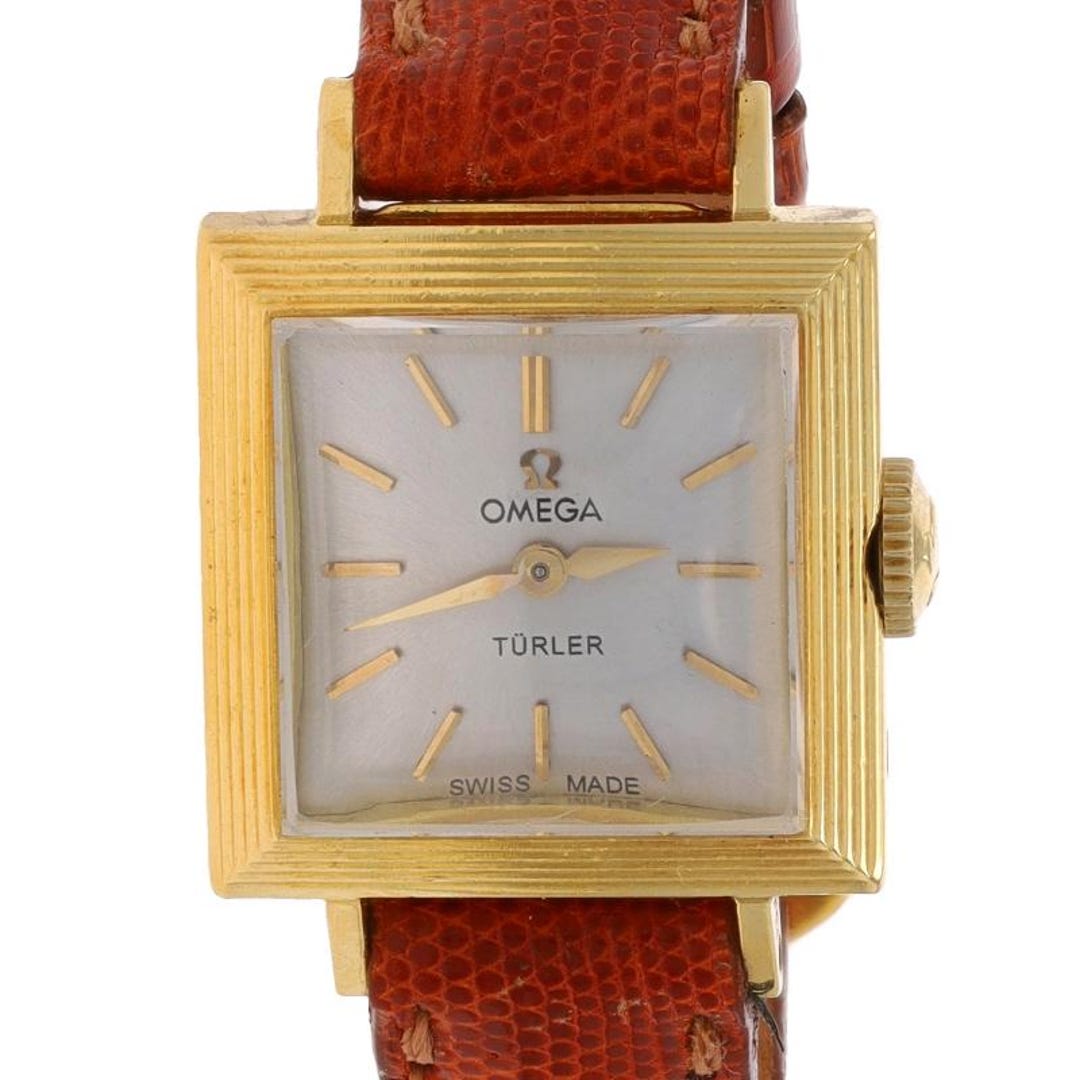 Omega Turler Ladies Watch Yellow Gold 18k Mechanical Vintage 1 Yr ...