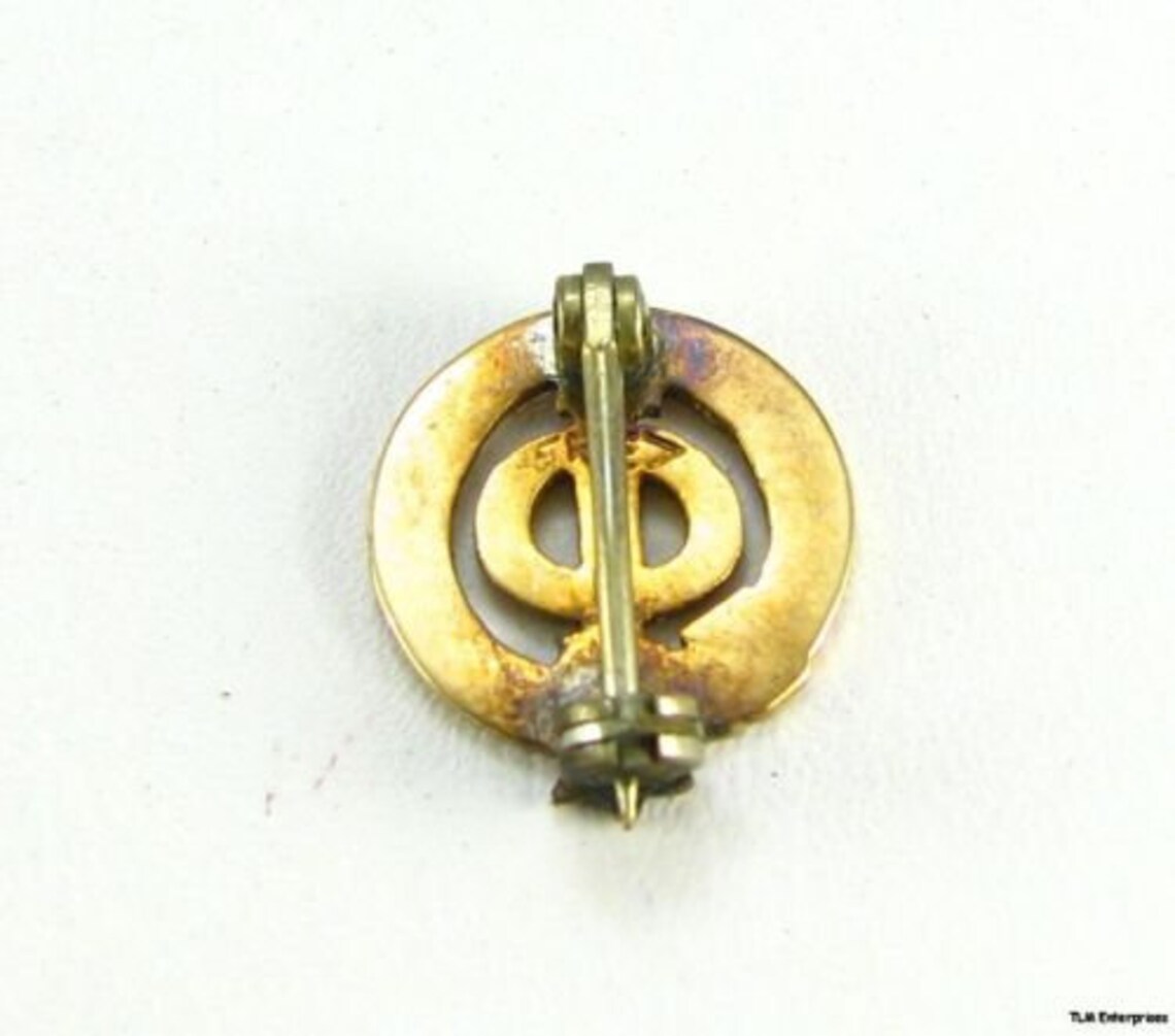 PHI Fraternity Sorority 10k Gold Pearl Belt Vintage PIN K4085 - Etsy