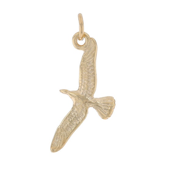 Yellow gold flying seagull - Gem