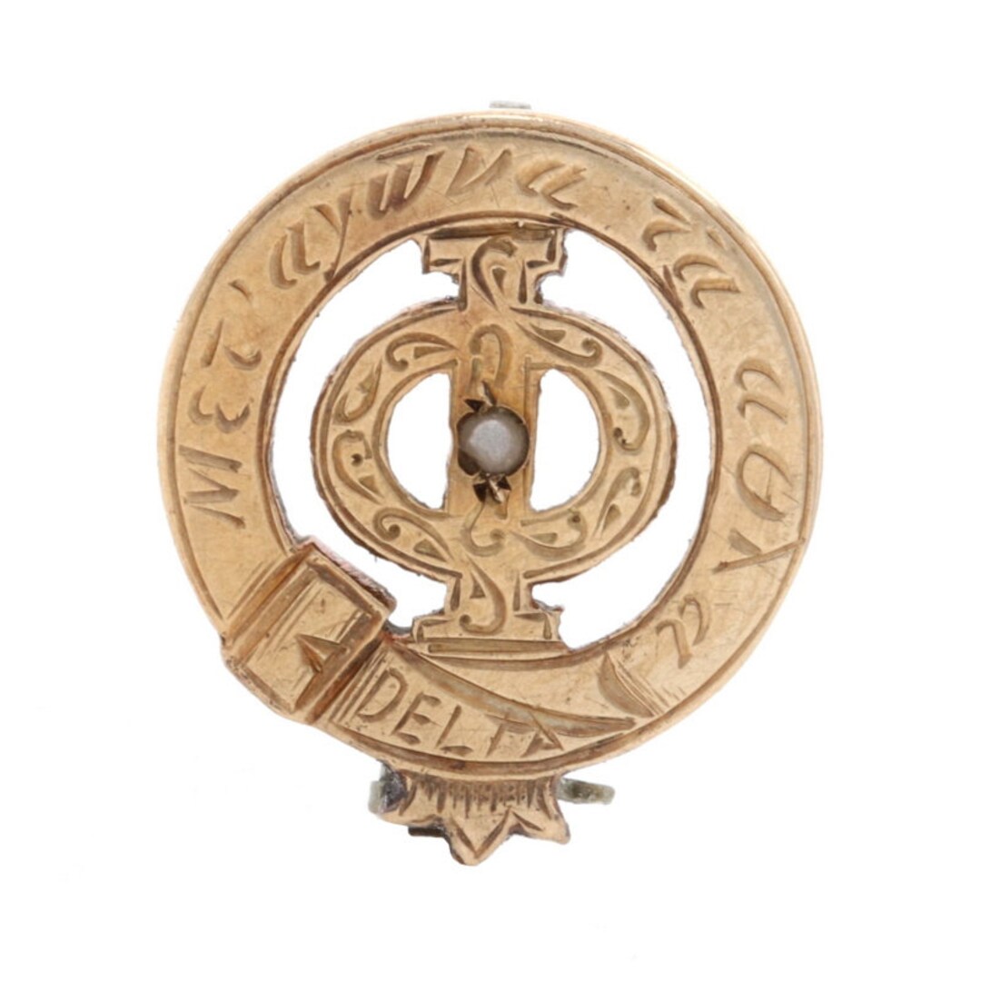PHI Fraternity Sorority 10k Gold Pearl Belt Vintage PIN K4085 - Etsy