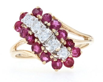 Ruby Waterfall Ring - Etsy