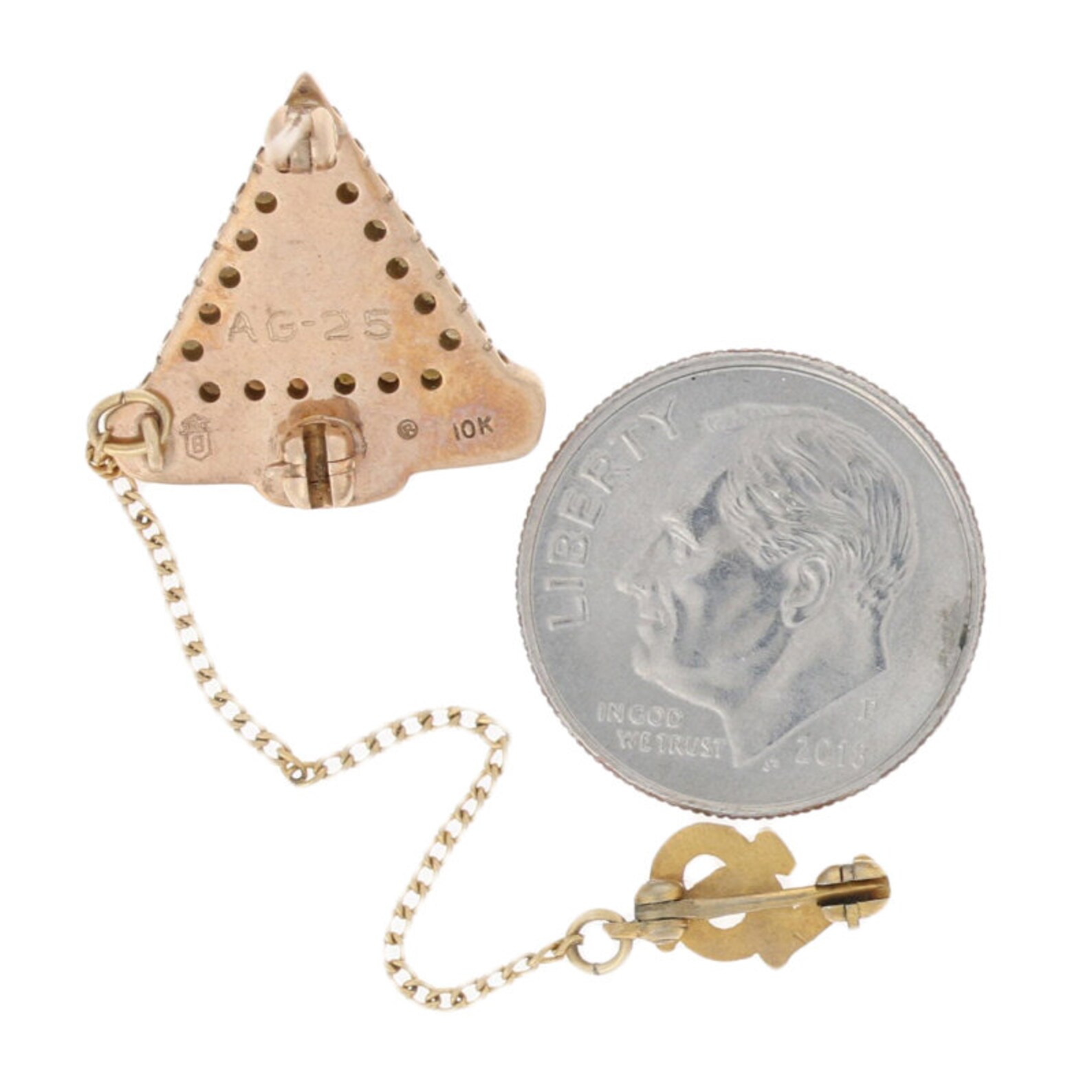 Delta Phi Epsilon Badge 10k Yellow Gold Seed Pearls & Enamel - Etsy