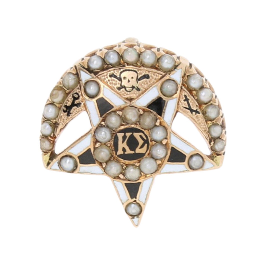 Kappa Sigma Badge 14k Gold Seed Pearls 1911 Fraternity Greek - Etsy