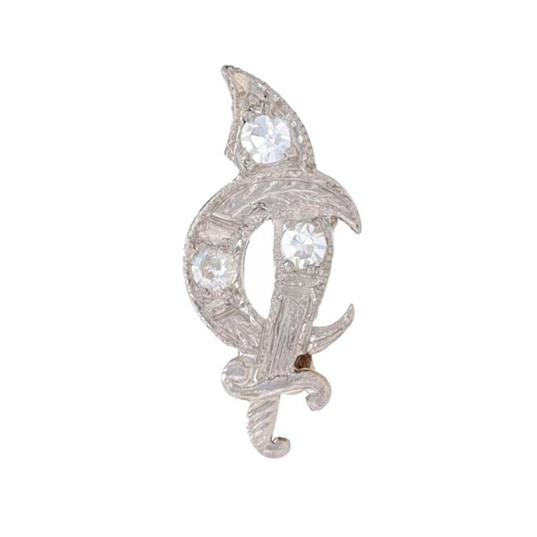 Platinum and Gold Shriners Men's Mini Lapel Pin 14k Diamond Masonic ...