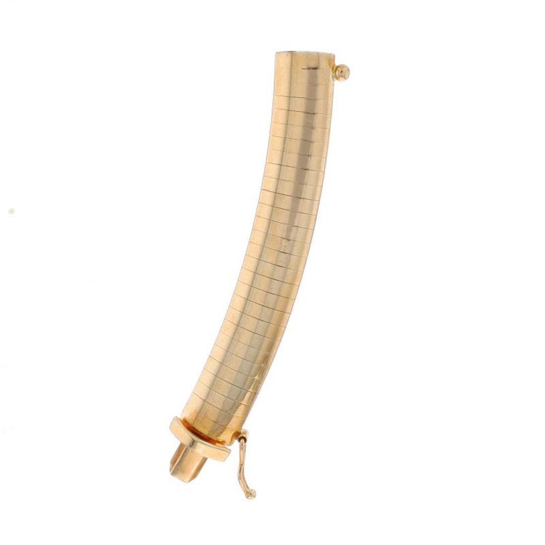 Yellow Gold Omega Chain Necklace Extender 2 14k Italian - Etsy