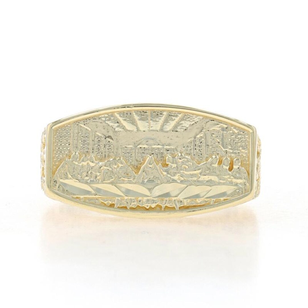 Yellow Gold the Last Supper Men's Ring 10k Jesus and His Disciples - Etsy