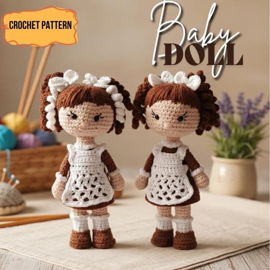 Baby Doll Amigurumi Crochet Pattern, Handmade Toy PDF Tutorial, Digital ...