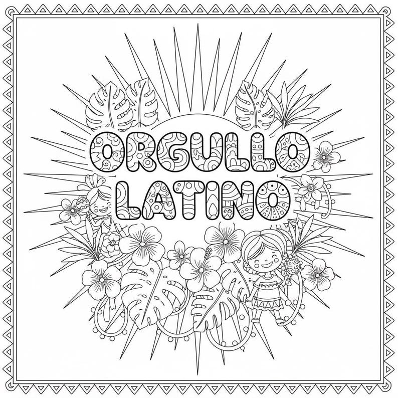 Hispanic Heritage Month Coloring Pages | 15 Printable Sheets PDF | Kids ...