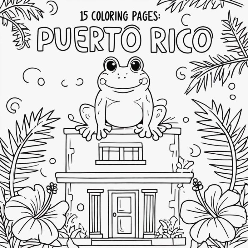 Puerto Rico Coloring Pages | 15 Printable Sheets | Island Culture ...