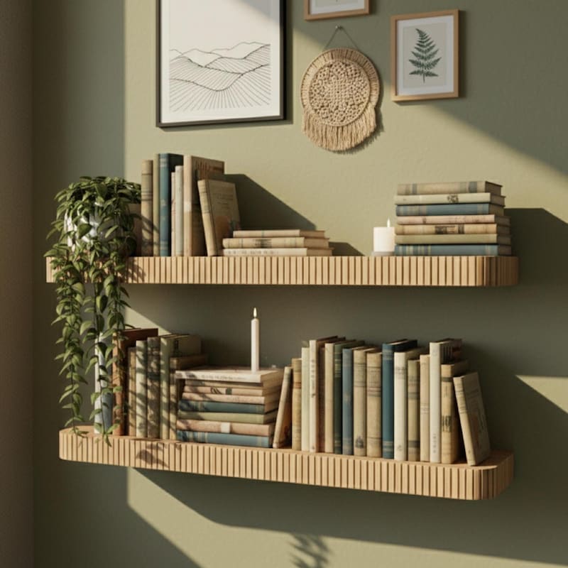 Handmade Bookshelf Modern - Etsy UK