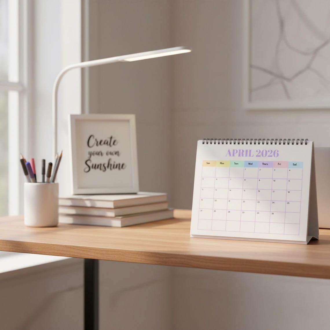 2026 Monthly Calendar by Sprinkle Shades, Editable PDF Printable ...
