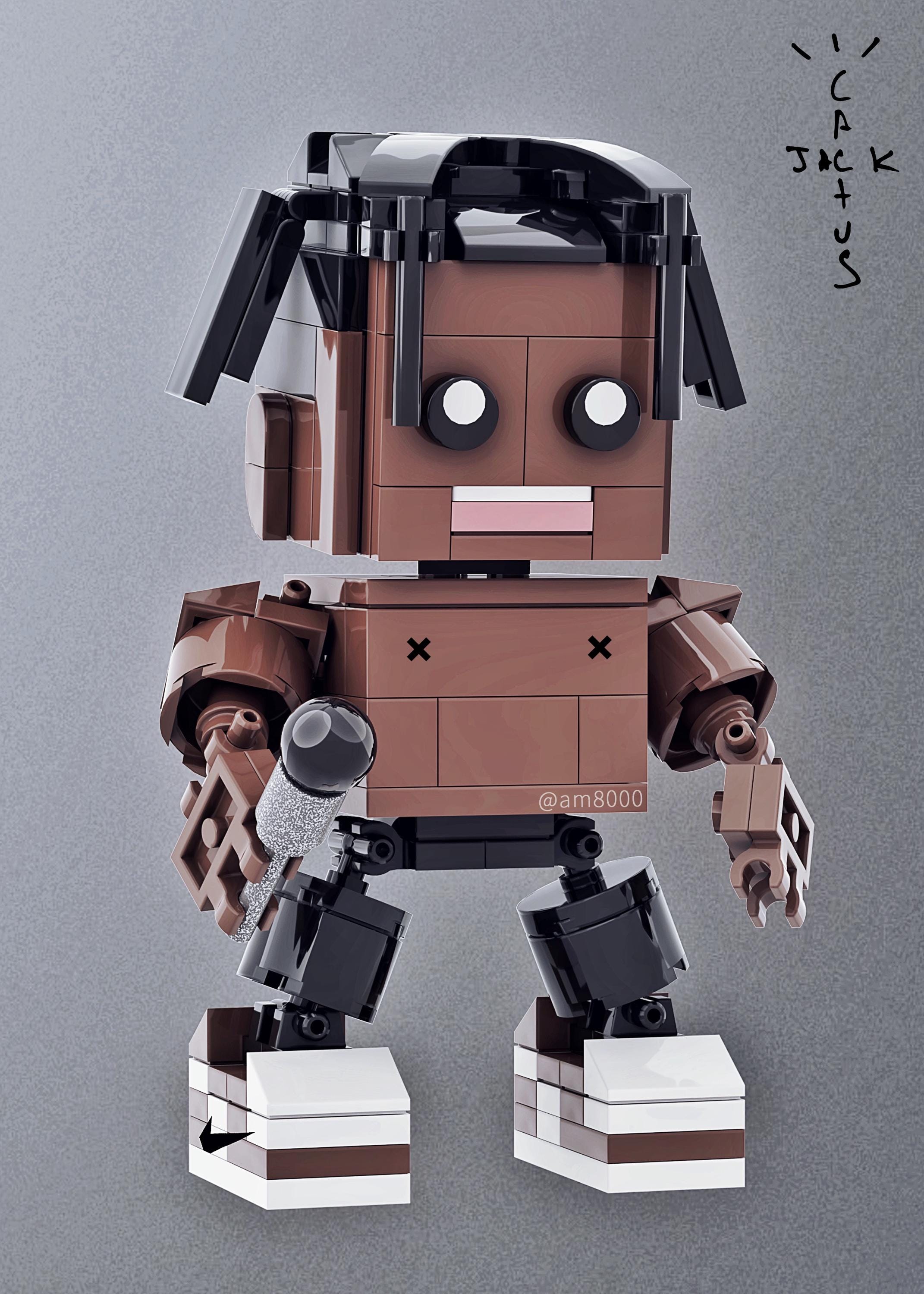 Travis Scott Figure 3D Building Bricks Kit | Came With Building ...