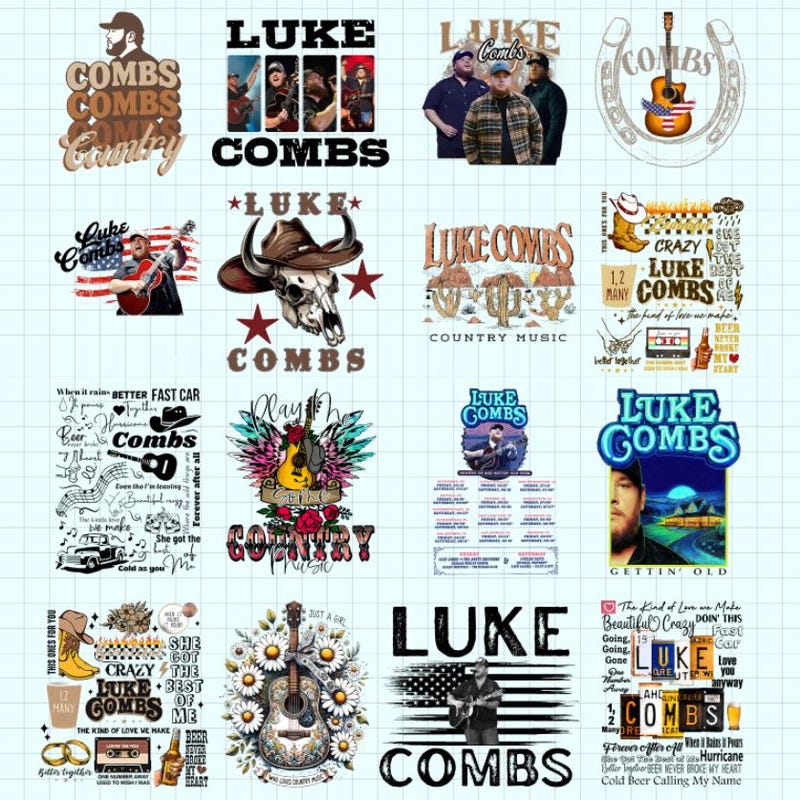 Luke Combs Svg - Etsy
