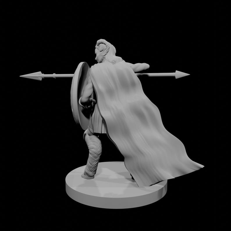 Female Satyr Hoplite Figure: 3D Printed RPG Model - Unpainted Resin - Etsy
