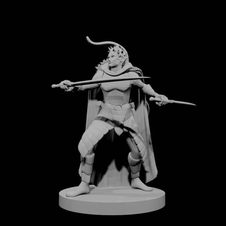 Two Sword Ranger Miniature - Human Male, 28mm RPG Figure - Etsy