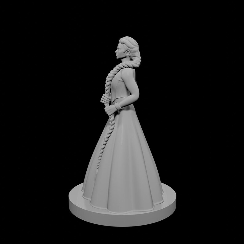 Elf Miniature Figure: Noble Female RPG Model - Unpainted Grey Resin - Etsy