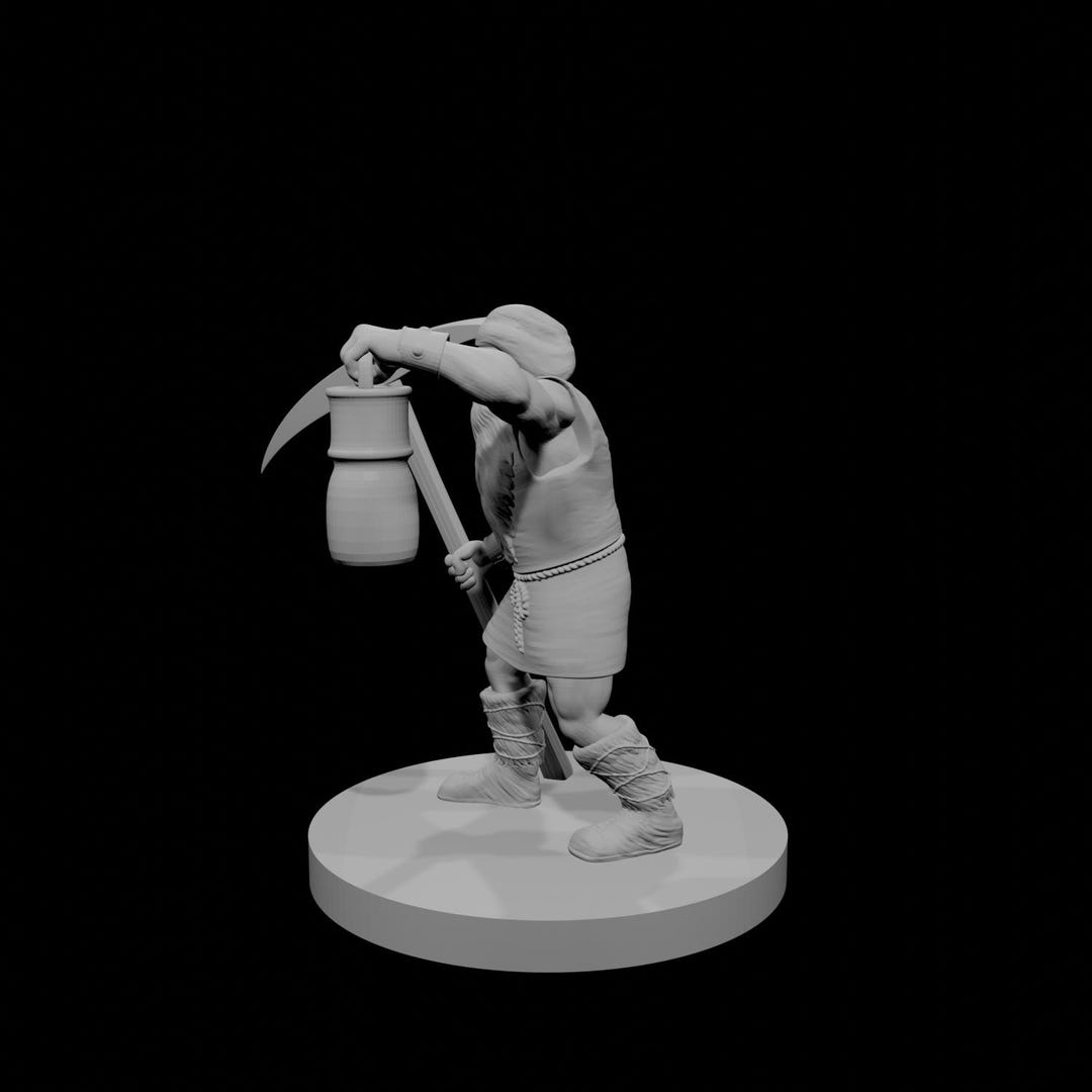 Dwarf Miner 2 Miniature: 3D Printed RPG Figure - Etsy