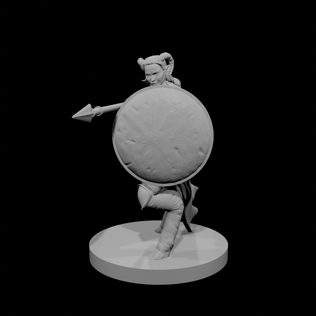 Female Satyr Hoplite Figure: 3D Printed RPG Model - Unpainted Resin - Etsy
