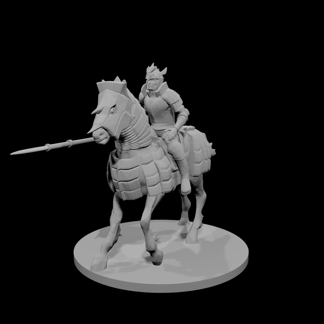 Human Cavalier RPG Miniature, 28mm Scale (unpainted Resin) - Etsy