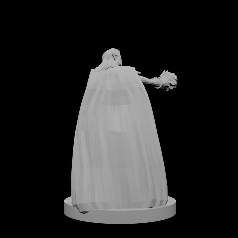 Elf Male Warlock Miniature: 3D Printed RPG Figure - Etsy