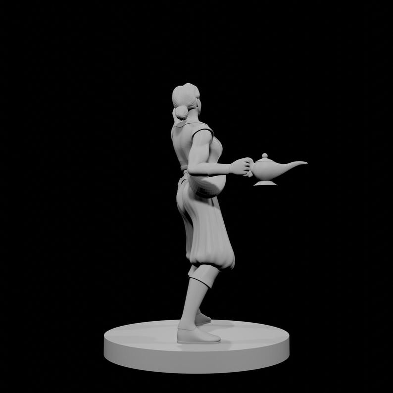 Human Female Warlock Miniature, Genie RPG Figure (unpainted 28mm) - Etsy