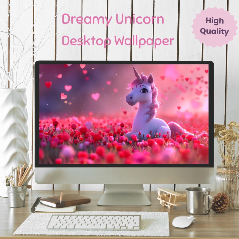 3d Wallpaper Unicorn - Etsy