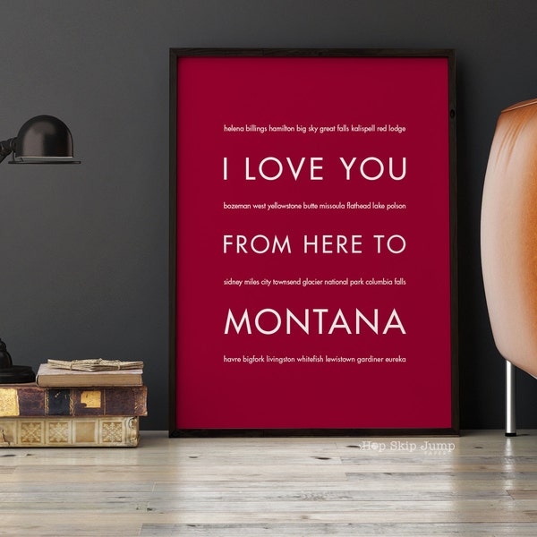 I Love Montana - Etsy