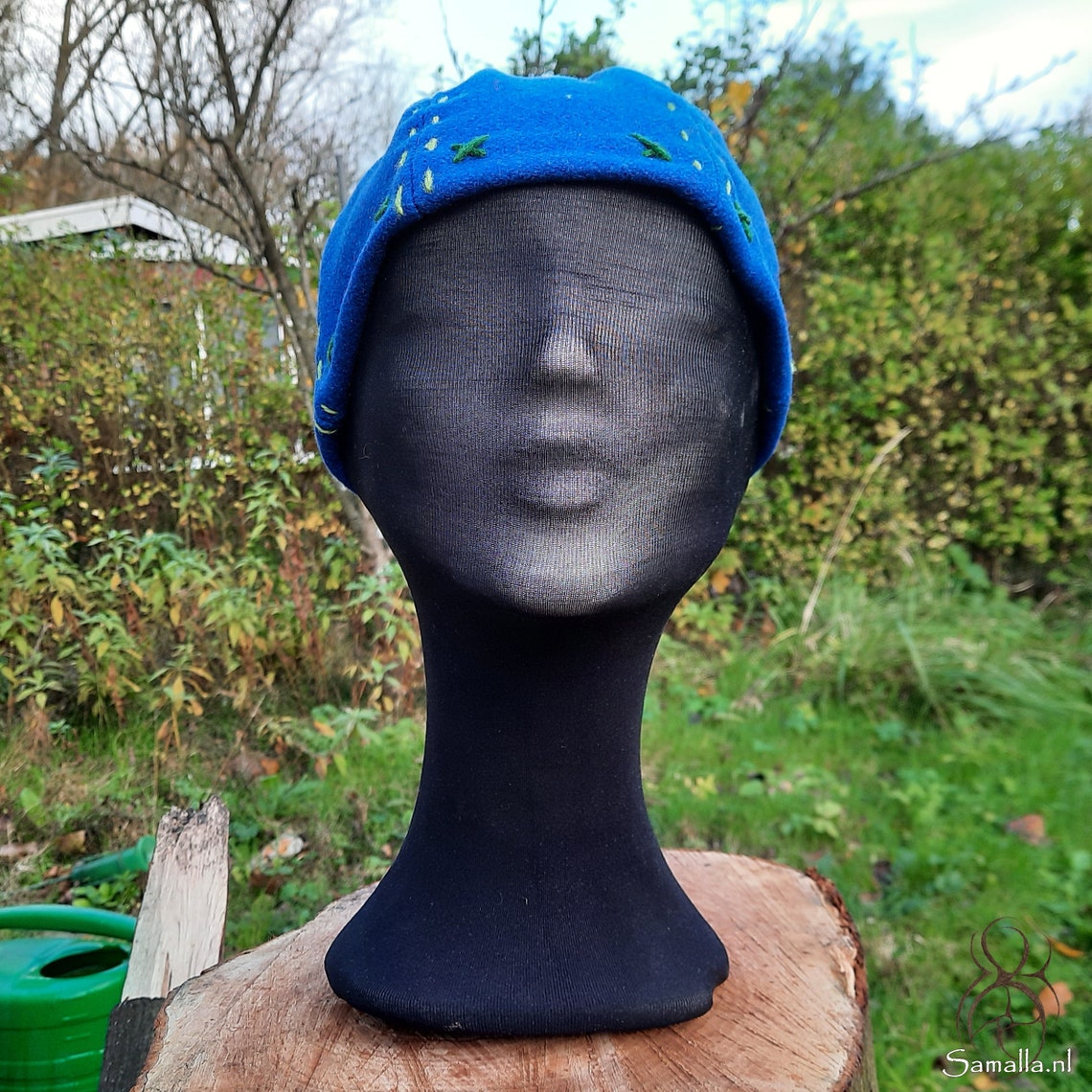 Birka Viking Hat in Wool Blue and Green Size 57cm - Etsy Sweden