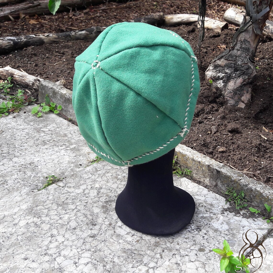 Birka Viking Hat Green Wool Size 68cm - Etsy Canada