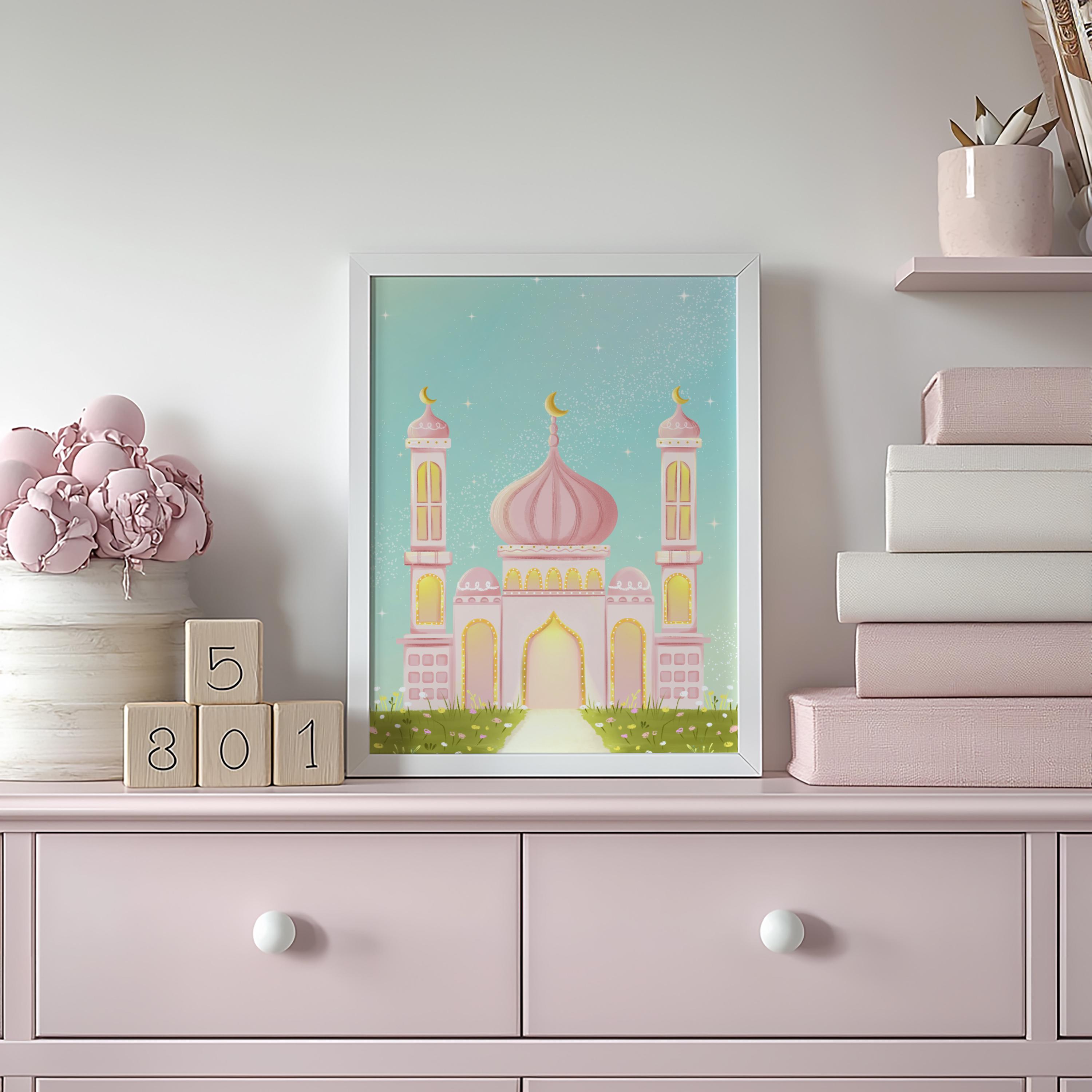 Hijabi Princess Poster Set – Islamic Wall Art for Girls | Dreamy Muslim ...