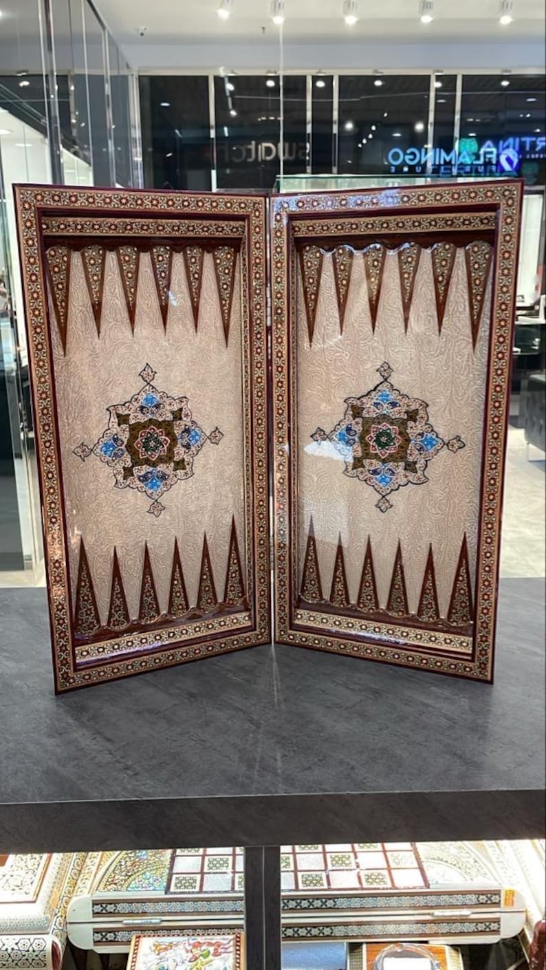 Handcrafted Walnut Wooden Backgammon Set With Leather Carrying Bag ...