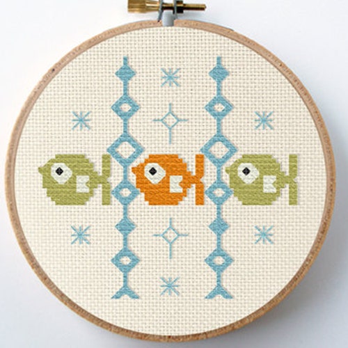 ATOMIC MOD Modern Counted Cross Stitch Pattern Pdf Instant | Etsy