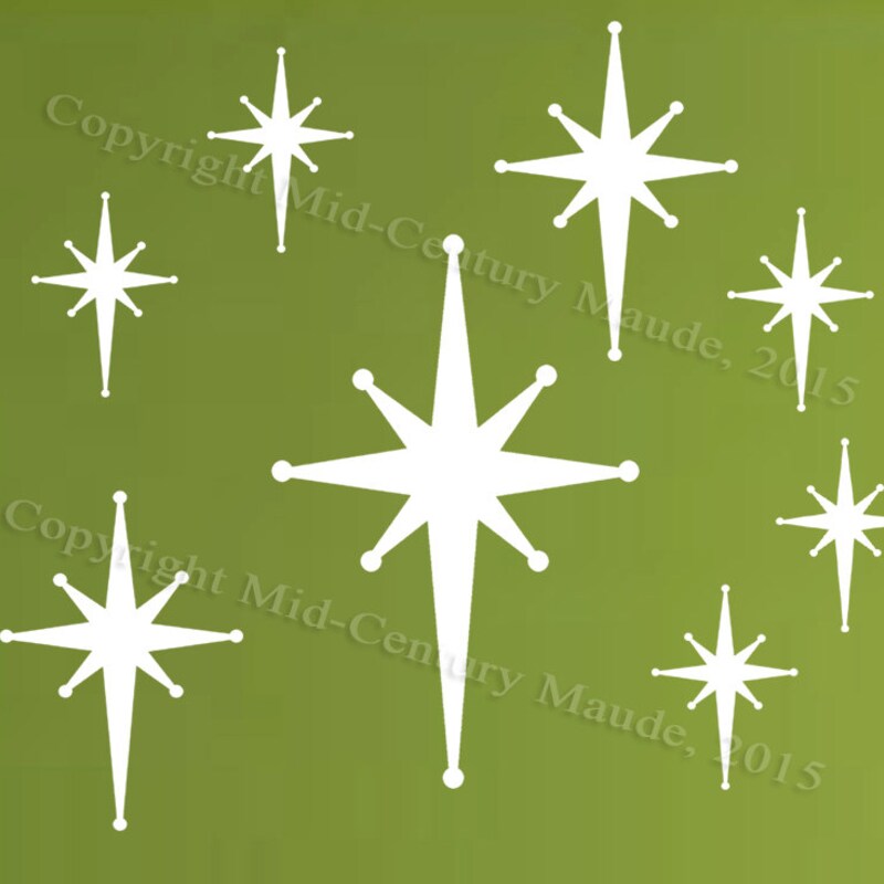 Starburst Stickers - Etsy