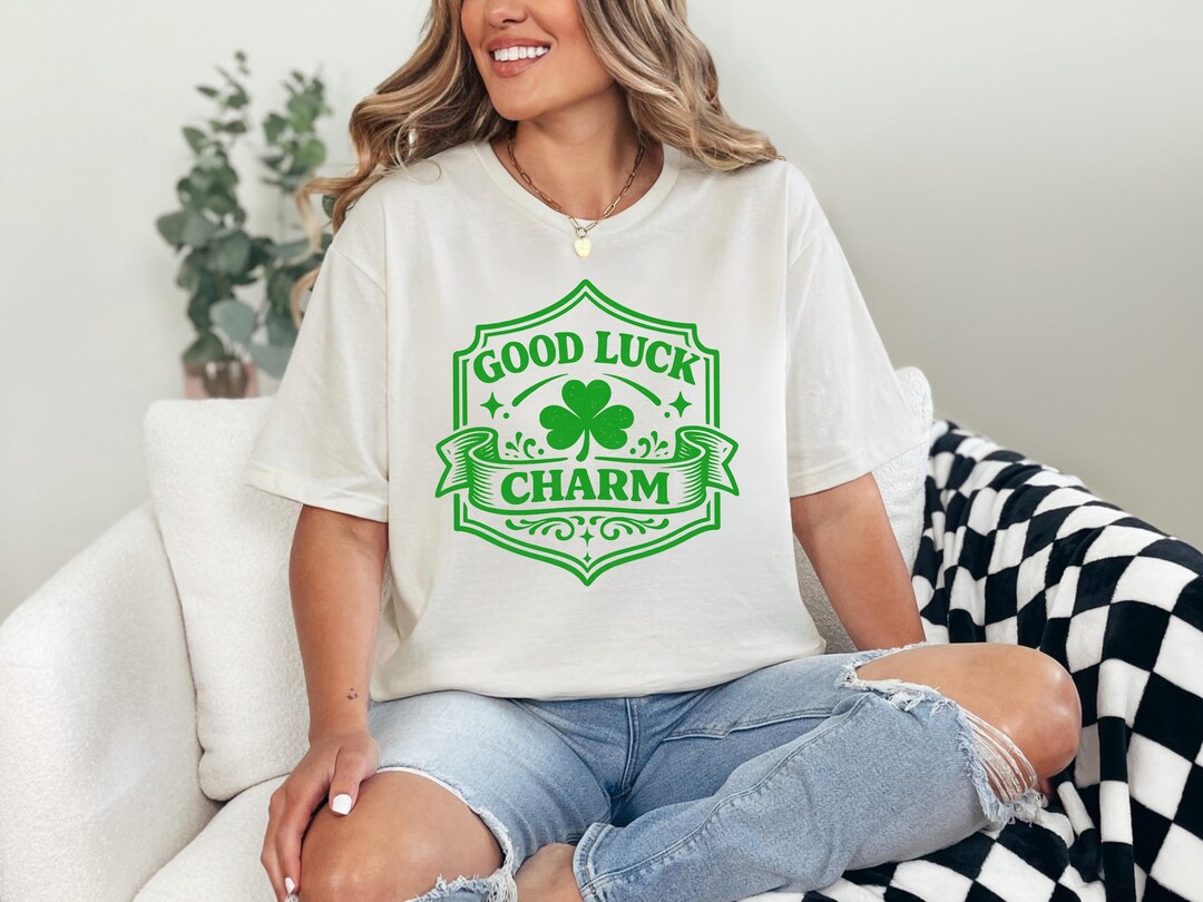 GOOD LUCK CHARM Cotton T-shirt | St Patrick’s Day Tee - Etsy