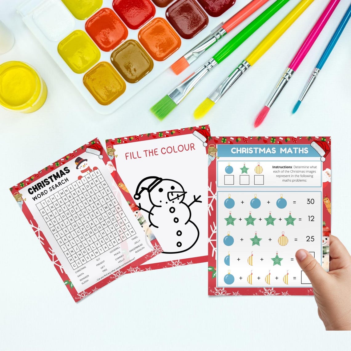 Christmas Activity Book for Kids | 100 Pages Printable Worksheets ...