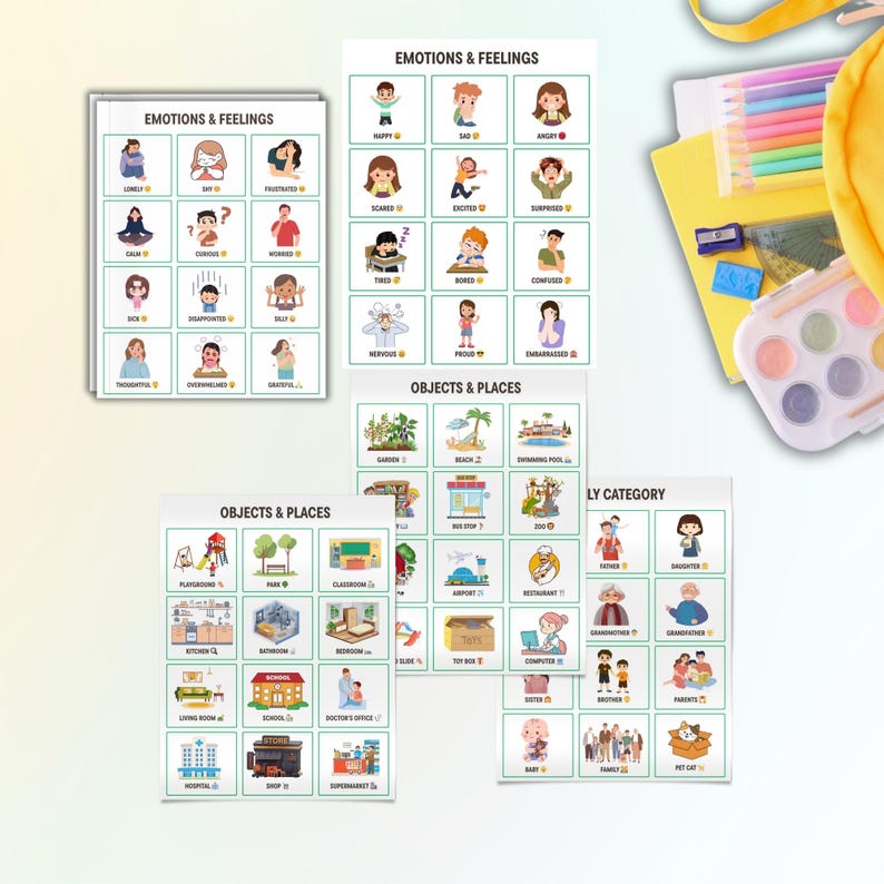 Non-verbal Communication Cards | 180+ Emotion & Action Flashcards ...